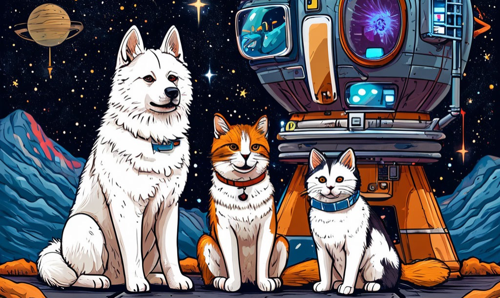 Белый маламут собрался полететь в космос - Животные на relife.global