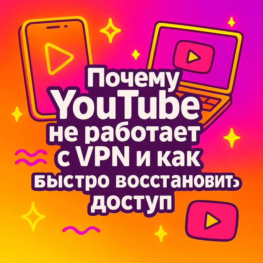 Почему YouTube не работает с VPN и как быстро восстановить доступ 25.07.2025 - AI на relife.global